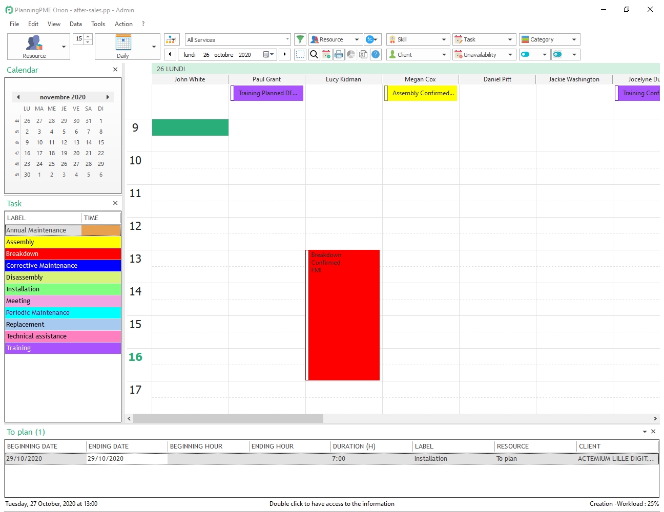 Create a shared calendar with PlanningPME